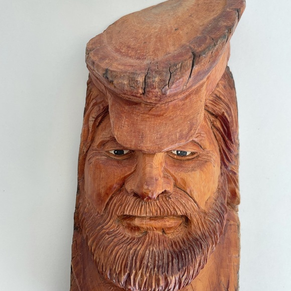 Dale Hallett | Art | Vintage Hand Carved Wooden Seaman Sculpture By ...